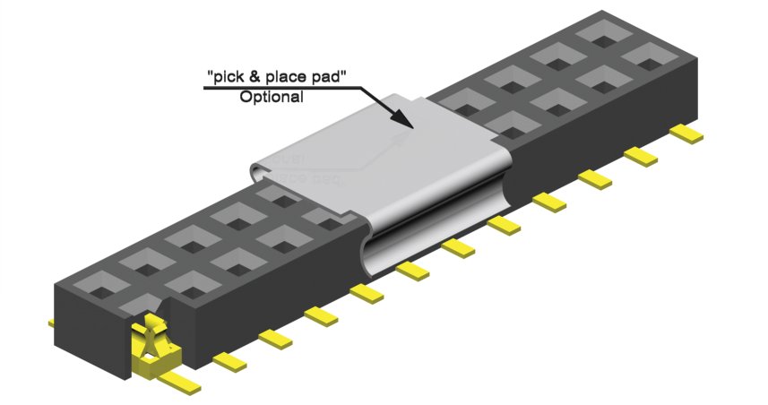 Dual row 2.20mm profile, Top & Bottom Entry